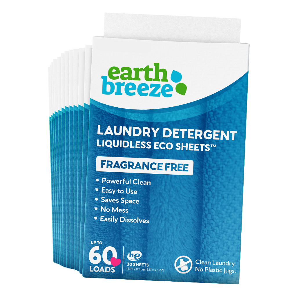Eco-Friendly Laundry Detergent Sheets - 12-Pack | Earth Breeze